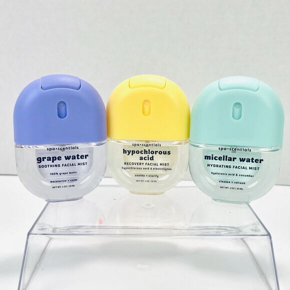 Spa Scentials | Skincare | 3 Pk Spa Scentials Facial Mists Micellar ...
